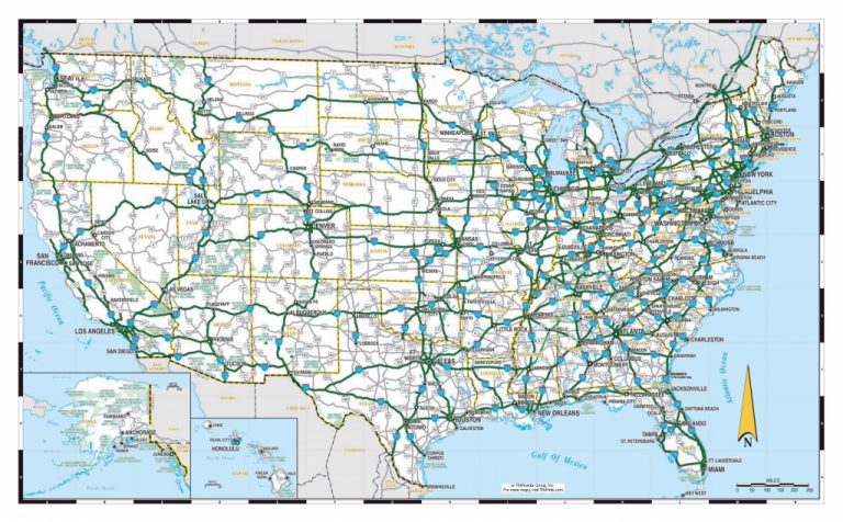 Map Of California Highways And Freeways Free Printable Us Road Map ...
