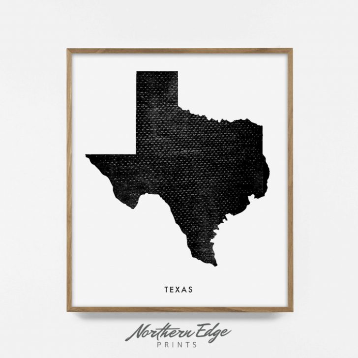 Texas Map Printable Art United States Print Printable Us | Etsy | 8X10 ...