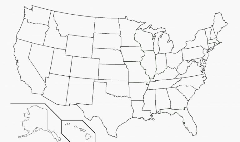 United States Printable Blank Map - Rama.ciceros.co | Us Map Unlabeled ...