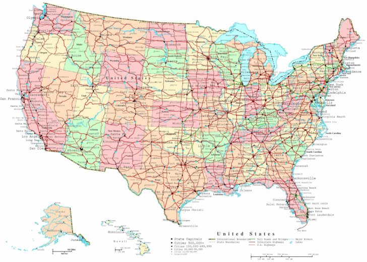 Us Map With California Highlighted Free Printable Usa Map States And ...