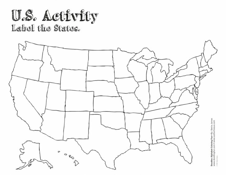 Us Map With Labels Of States Us Map Without Labels New Free Blank ...