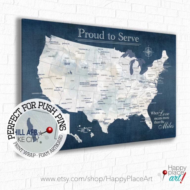 Map Of USAf Bases In USA - Printable US Maps