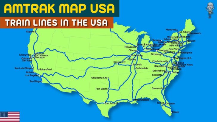 Amtrak Map Usa: Understand America’s Train Routes | Map Of USA Train ...