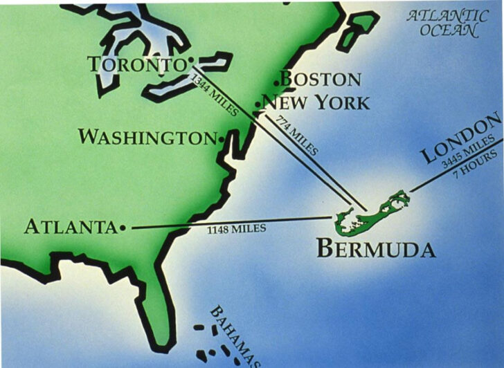 Bermuda Map And Bermuda Satellite Images | Map Of Bermuda And USA ...