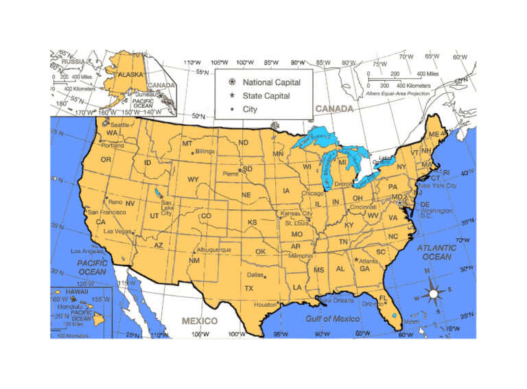 Detailed Political And Administrative Map Of The United States | Map Of ...