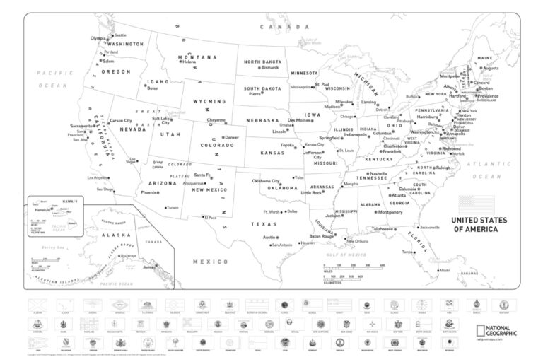 Download And Color A Free World Or United States Map With Flags | Map ...