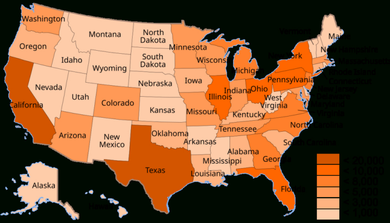 Population Map Of The USA - Printable US Maps