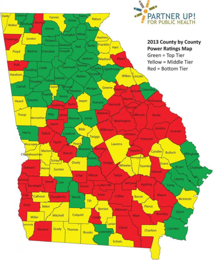 Georgia County Map - Map Of Georgia Counties (United States Of | Map Of ...