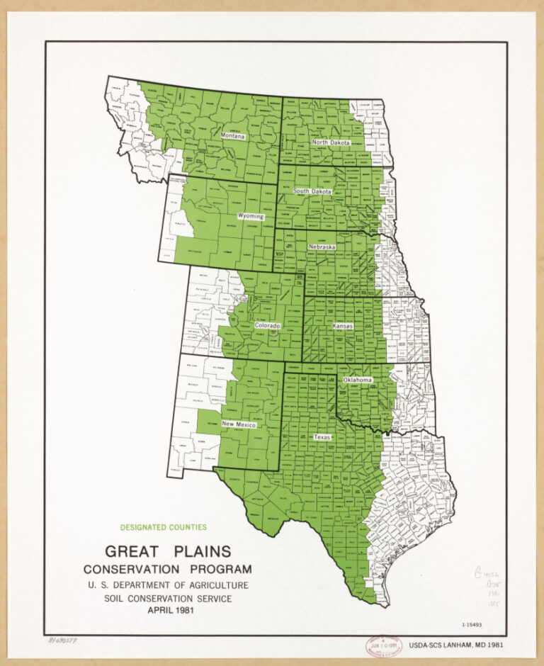 Map Of The Great Plains USA - Printable US Maps