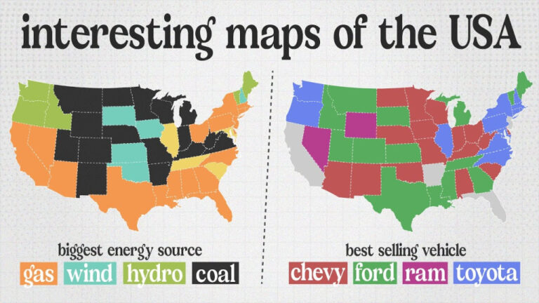 Incredible Us Maps That Teach Key Differences Between States | Cool ...