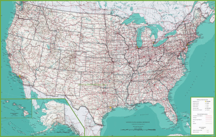 Large Detailed Map Of Usa - Ontheworldmap | Detailed Map Of The USA ...
