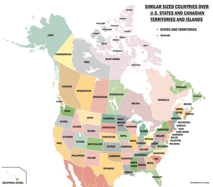 Maptitude — This Map Labels Us States And Canadian Provinces, | Map Of ...