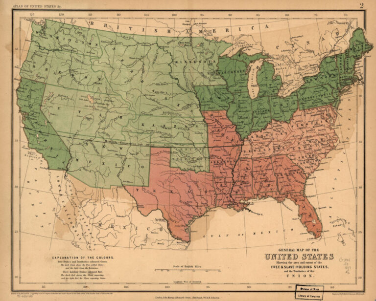 Map Of USA In Civil War - Printable US Maps