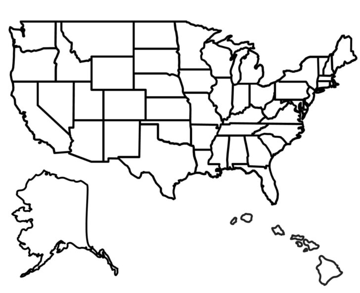 State Outlines: Blank Maps Of The 50 United States - Gis Geography ...