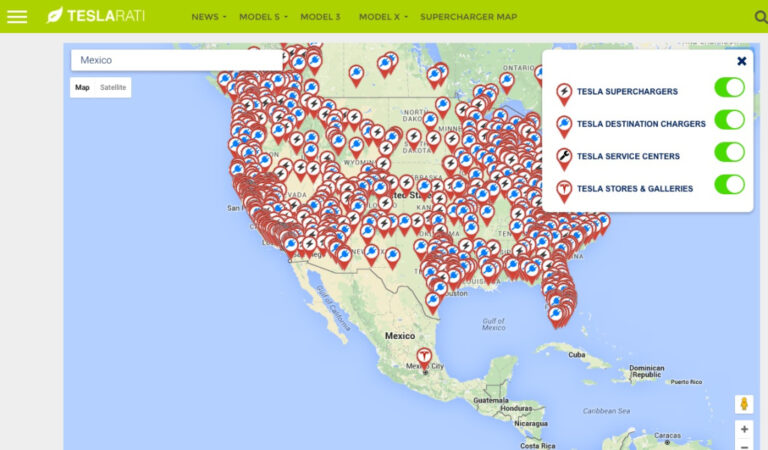 Map Of Tesla Superchargers USA - Printable US Maps