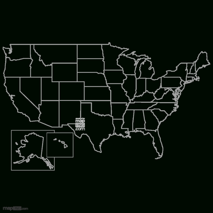 Usa State Borders Map | Map Of Usa With State Borders - Printable US Maps