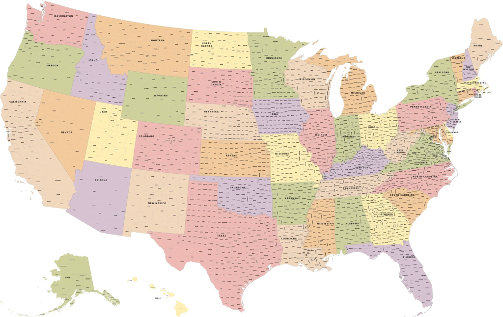 Map Of USA With Counties - Printable US Maps